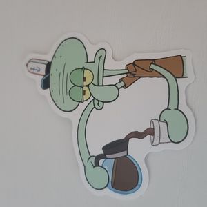 Other | Squidward Coffee Sticker | Poshmark